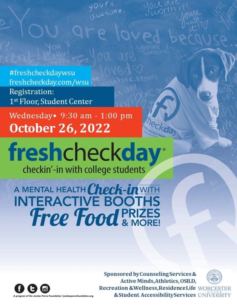 Fresh Check Day at Worcester State University | Worcester State University