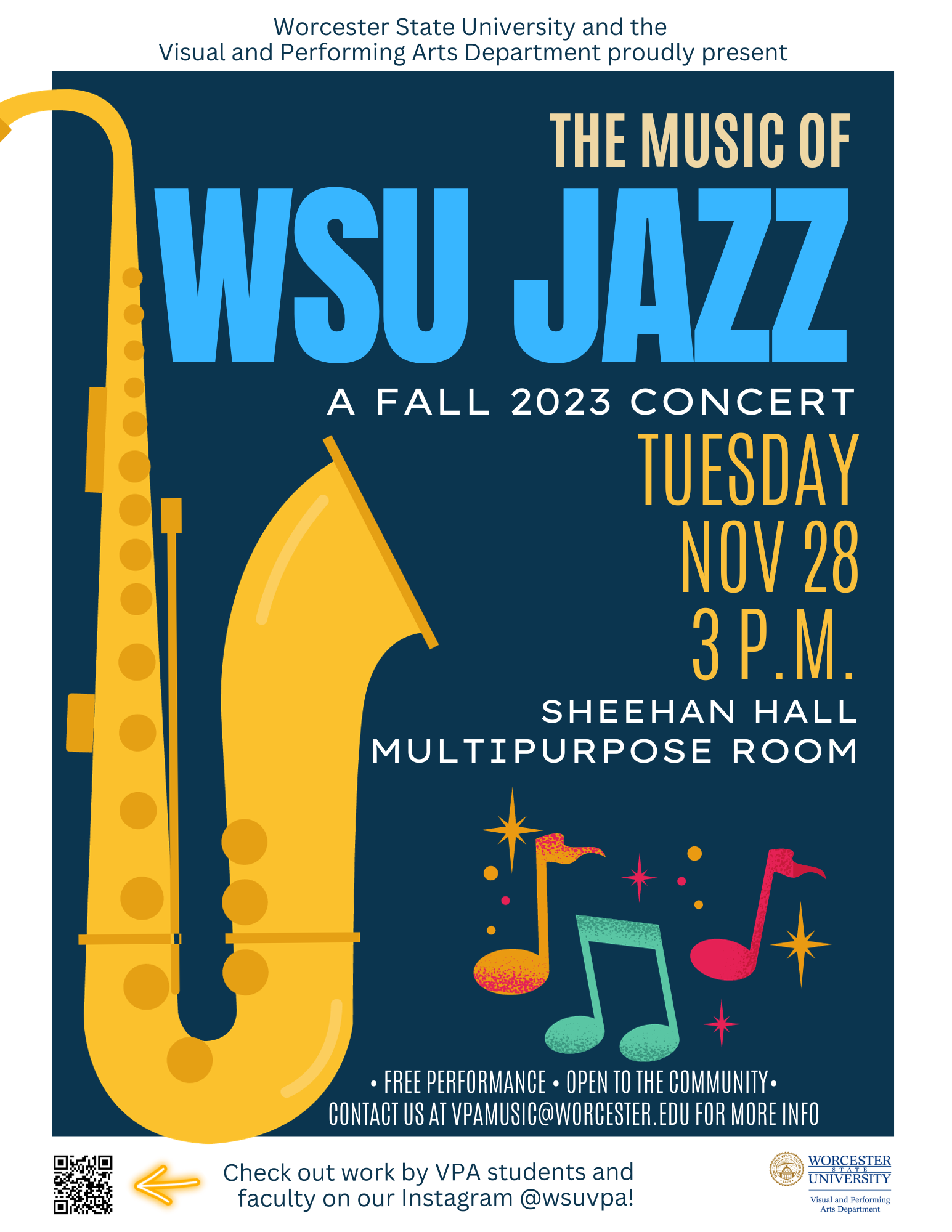 Jazz Concert Program - Visual & Performing Arts